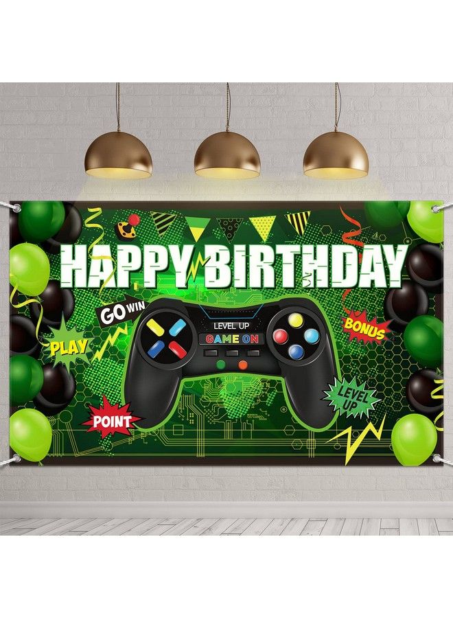 Blulu Video Game Happy Birthday Backdrop Game On Birthday Party ...
