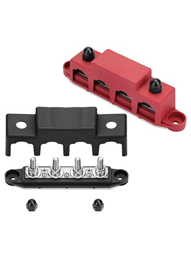Generic 2 X Busbar Distributor Block 250 A Bus Bar Box With 4 X M8 ...