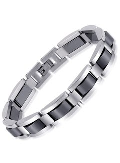Generic Men's Bracelet Relief Classic Silver Stainless Steel Bracelets ...