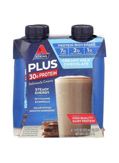 Atkins Atkins, PLUS Protein & Fiber High Protein Shake, Creamy Milk ...
