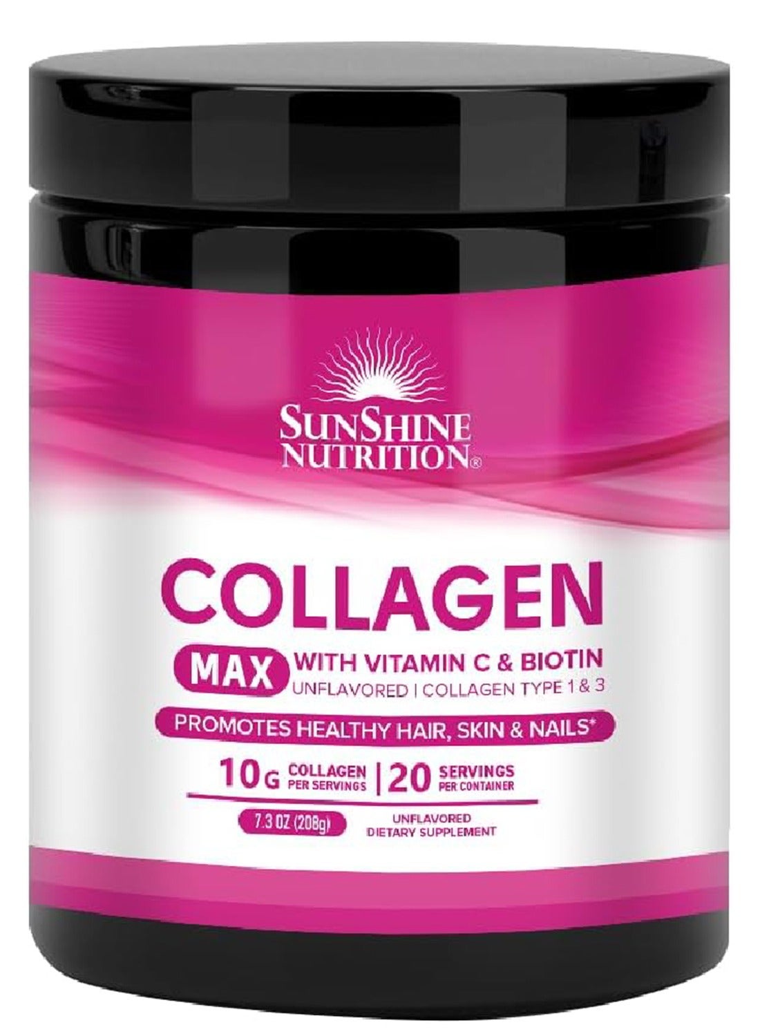 SUNSHINE NUTRITION Collagen Max Infused With Vitamin C And Biotin ...