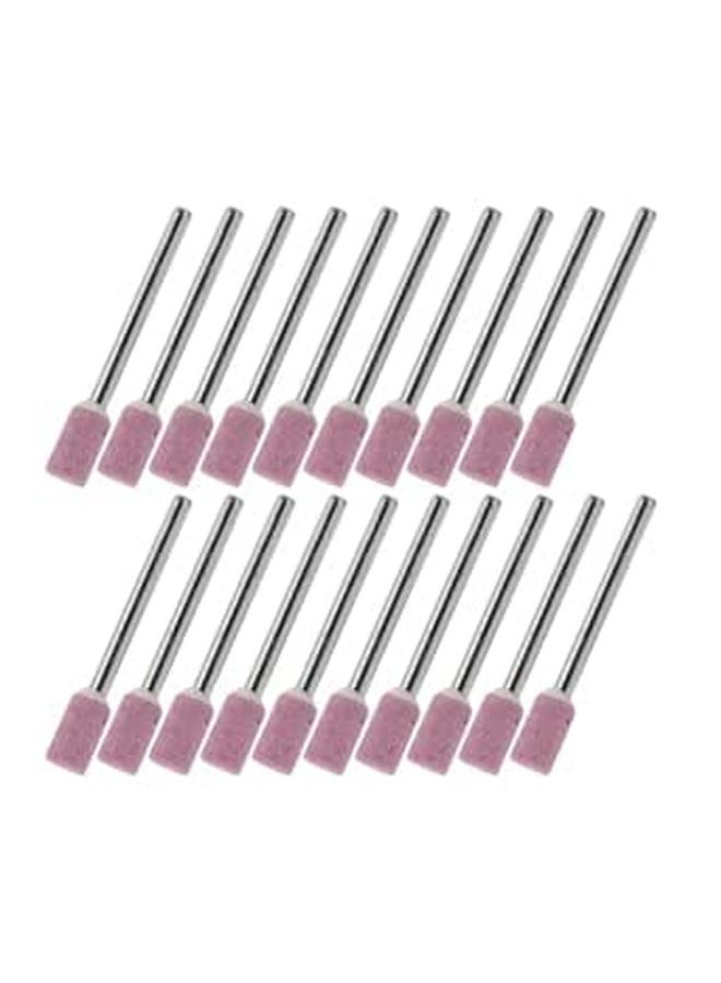 Generic 50pcs Pink Cylindrical Abrasive Mounted Grinding Stone Bits for ...