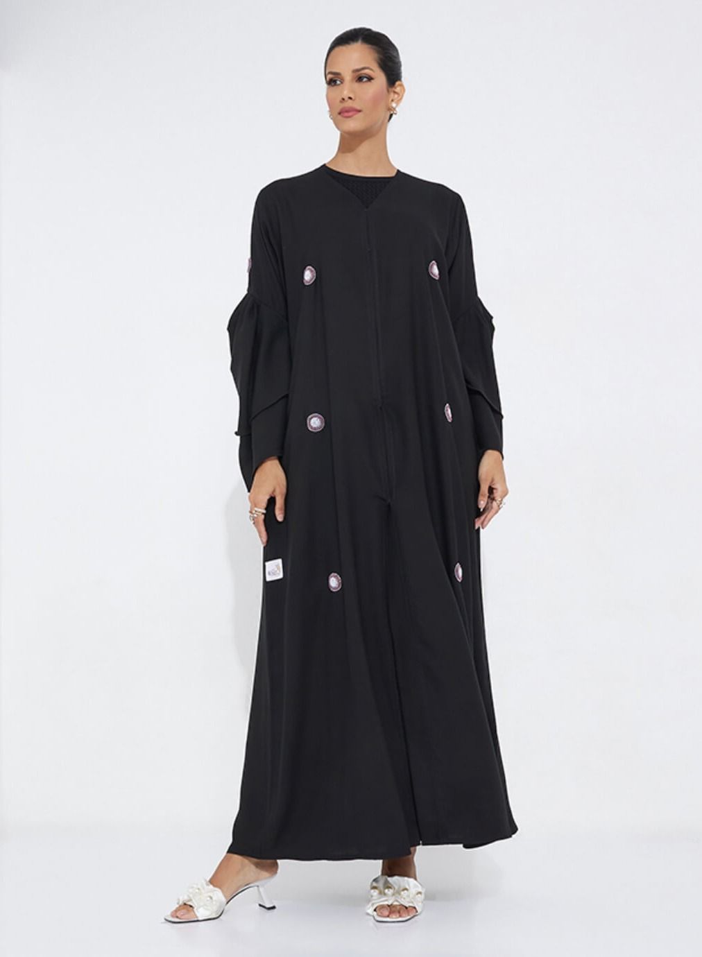 Rosette Abaya Pink Pearl | Best Price UAE | Dubai, Abu Dhabi