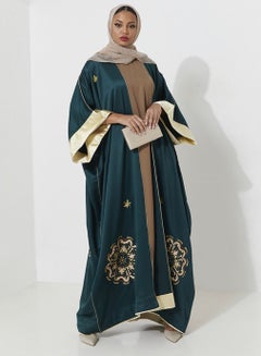 Rosette Abaya Sultana Green Bisht | Best Price UAE | Dubai, Abu Dhabi