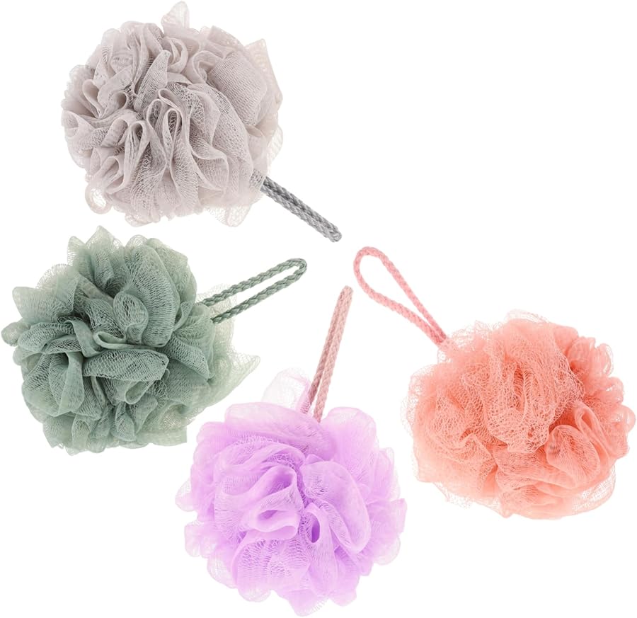 Generic 4 Pack Exfoliating Loofah Sponges Body Scrubber For Adults Back ...