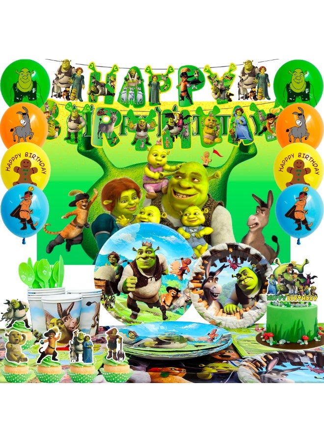 FRUITFUL PARTY Shrek Birthday Party Decorations for 10 Guests, Shrek ...