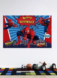 Generic Cartoon Spider-Man Children's Birthday Background Cloth Venue ...