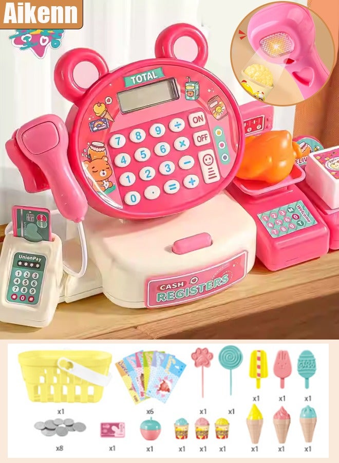 Aikenn Smart Cash Register Toy Cash Register With Calculator Toy Multi ...