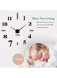 Generic Frameless Modern Design Acrylic DIY Wall Clock for Home ...