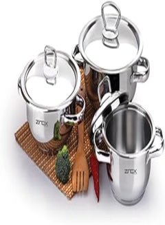 Zinox Zinox pot express set 6 pcs silver RXZER23 | Best Price Egypt ...