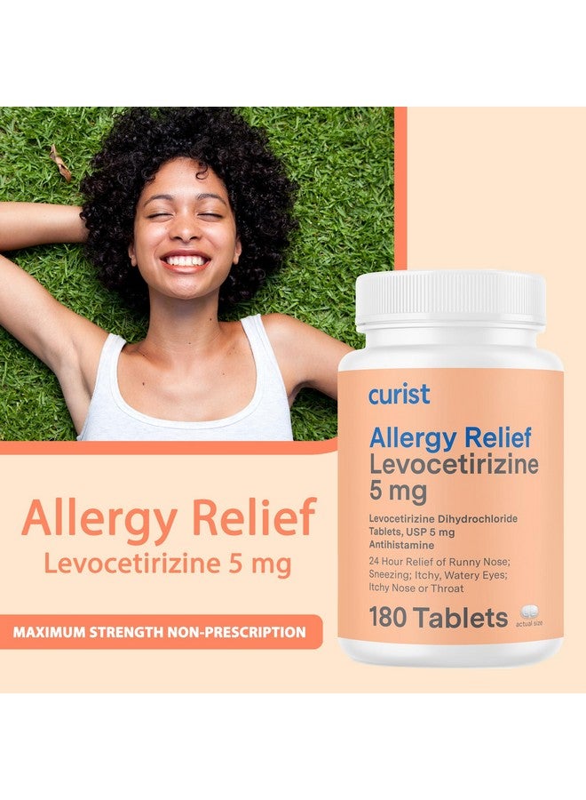 curist Curist Levocetirizine 5 mg (180 Tablets) Allergy Pills, 24 Hour ...