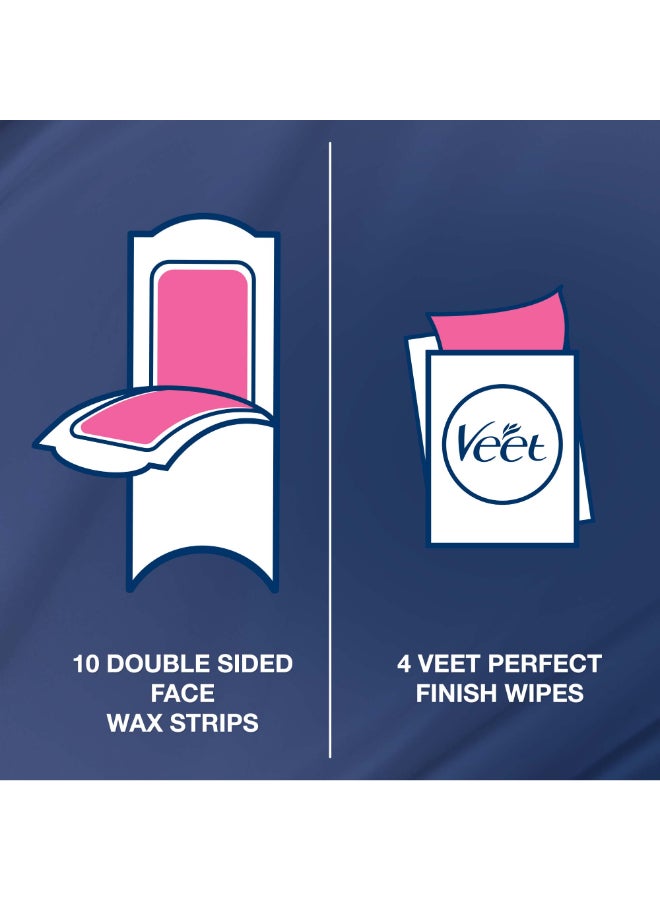 Buy Veet Professional Hair Removal Wax Strips For Sensitive Skin Bikini ...