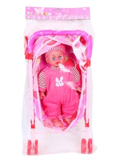 Rolly Toys Cute Baby Doll With Lightweight And Foldable Doll Stroller ...