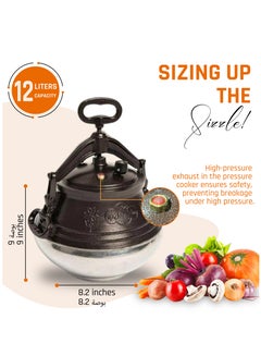 Generic Premium Darakshan Afghani Pressure Cooker - Aluminium - 12 ...