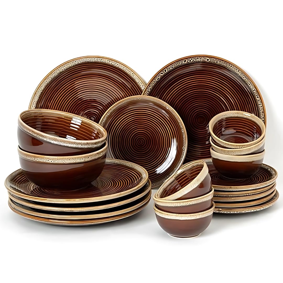 Swasha Swasha Stoneware Dinner Set of 20 Pcs Premium Tableware Serve ...