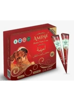 Amina Henna paste for engraving and decorating the body contains 12 red ...