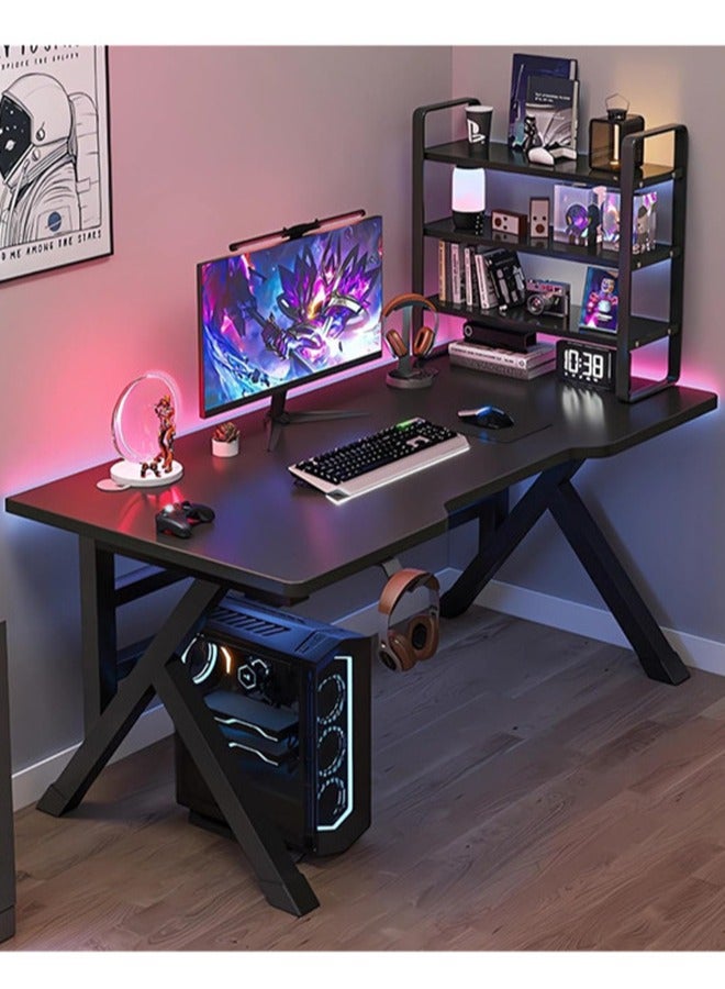 Denzoz Large Gaming Desk Computer Desk Laptop Table Desk with K Stable ...