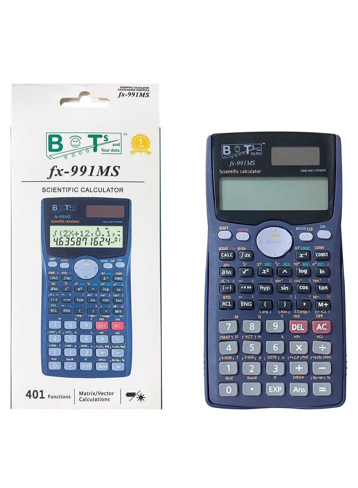 BOTs and four dots Scientific Calculators FX 991MS Suitable for Office ...