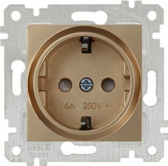 Mutlusan Antique Gold Rita Mek+Tuş Grounded Socket MUT-2200 600 0280 ...