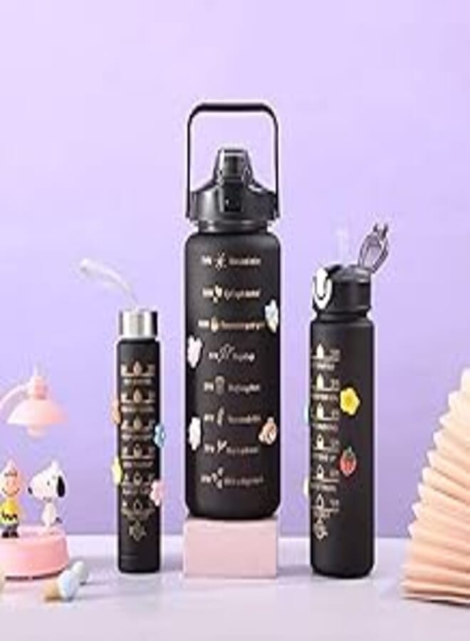 Generic Water Bottle Set with 3 Pack, 3 Pack (2L+900ml+300ml), Leak ...