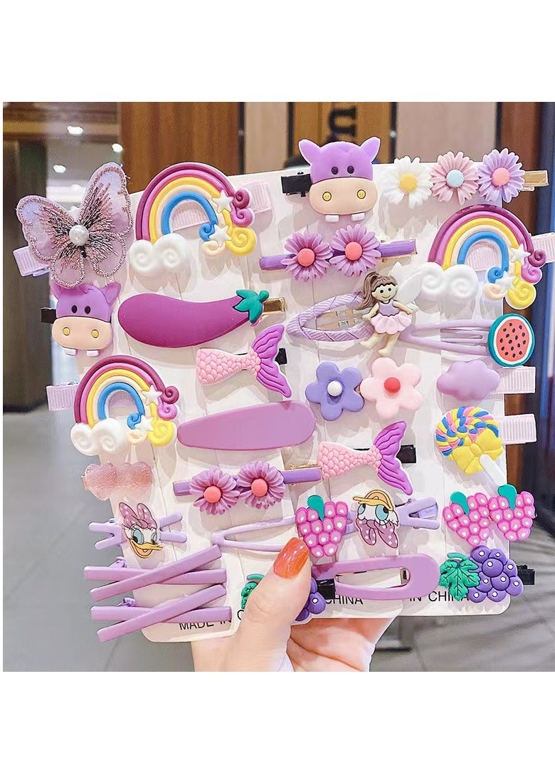 Generic 42 pcs candy hair clips for kids,pink candy hair accessories ...