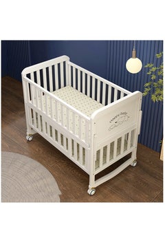 Arabest Baby Crib Solid Wood Crib Multifunctional Solid Wood Paint Free ...