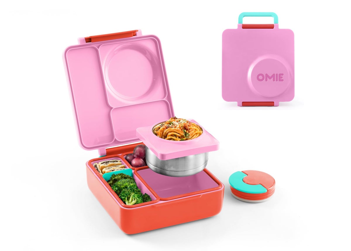 OMIE OmieBox Bento Box for Kids Insulated with Leak Proof Thermos Food ...