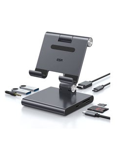 ESR ESR 8-in-1 Portable Stand Hub, USB C Hub with Adjustable Stand ...