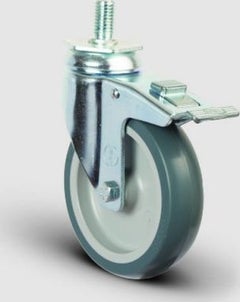 Emes Bolted, Bushed, Thermoplastic Rubber Light Industrial Wheel with ...
