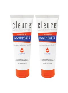 Cleure Cinnamon No Fluoride Toothpaste - Sls Free, Mint Free - With ...