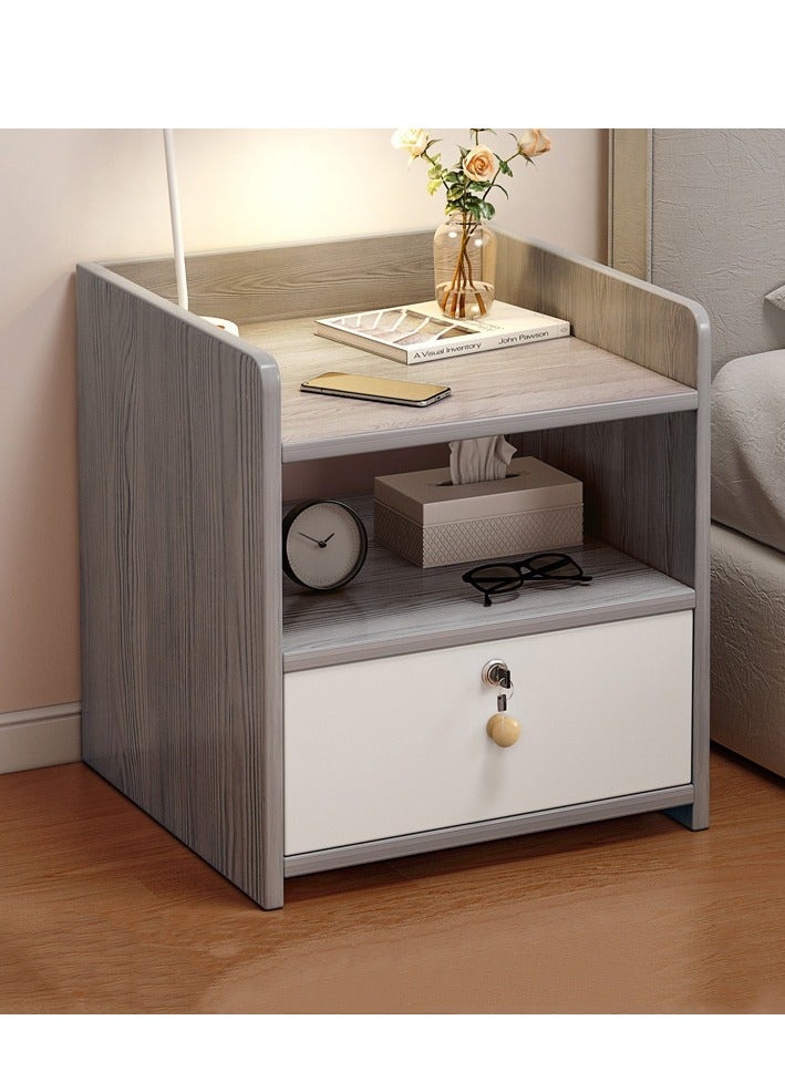 MIXDE Bedside Table Side Table Storage Side Table Drawer Bedside ...