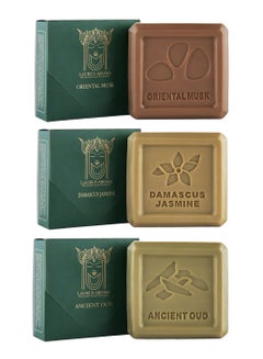 LAURUS AROMA 3-Piece Anti-Aging Soap Oriental Musk Damascus Jasmine ...