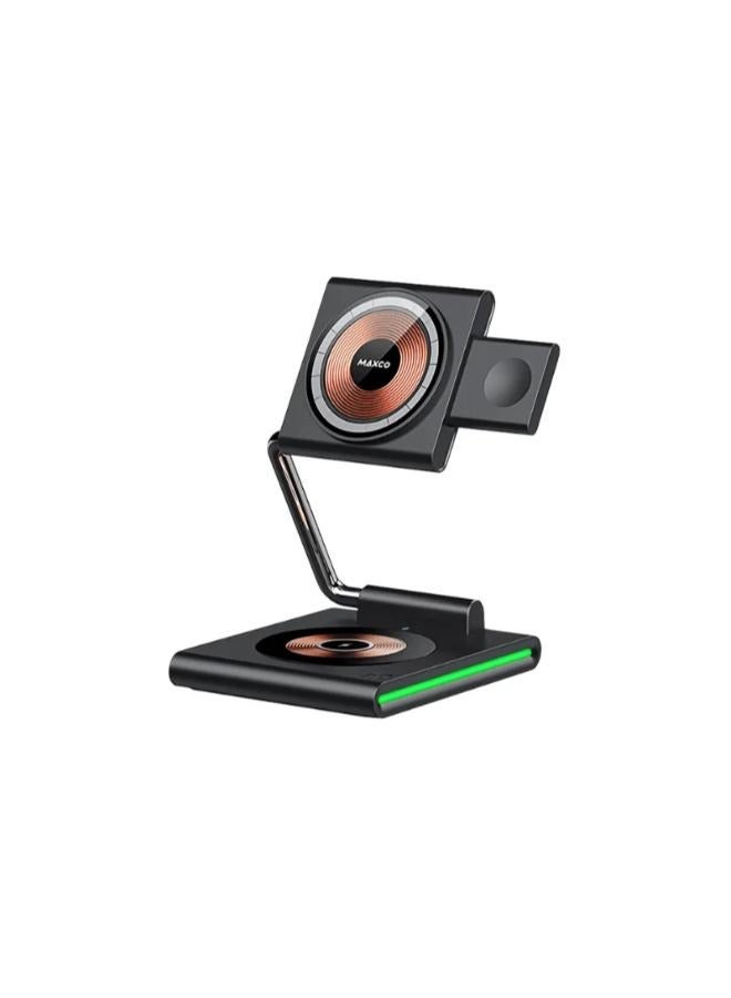 MAXCO Maxco MW07 3-IN-1 Foldable Wireless Charger 15W MagSafe | Best ...