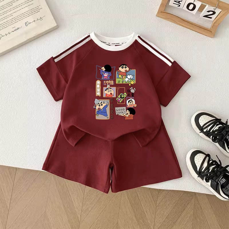 Generic Boys' Korean Style Handsome Sports Suit Summer Kidsren'S ...