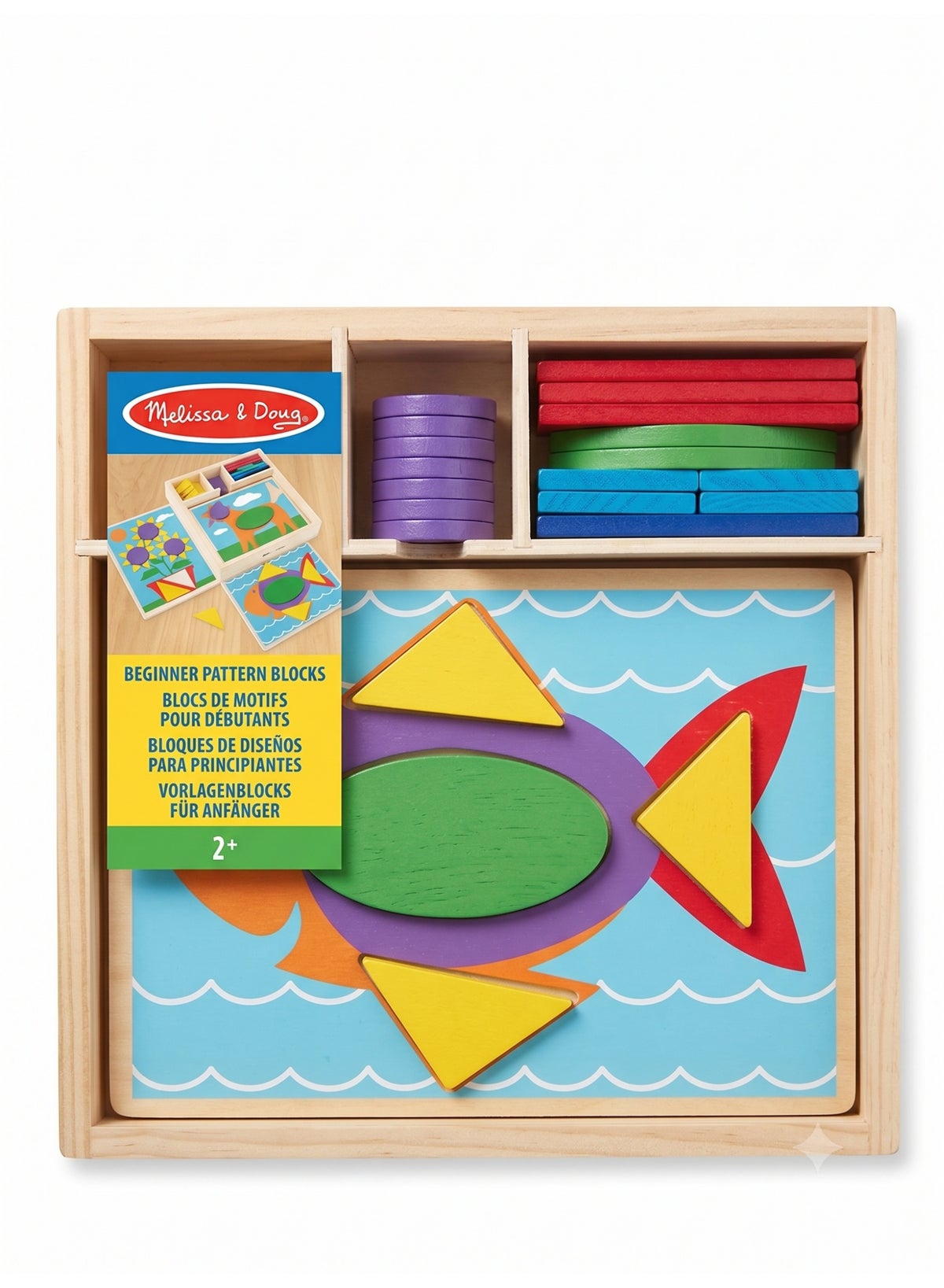 Melissa & Doug Melissa & Doug Beginner Wooden Pattern Blocks ...