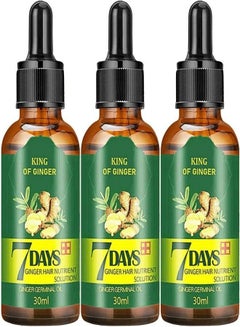 7 Days 3 x PCS Hair Regrow 7 Day Ginger Essential Oil Ginger Germinal ...