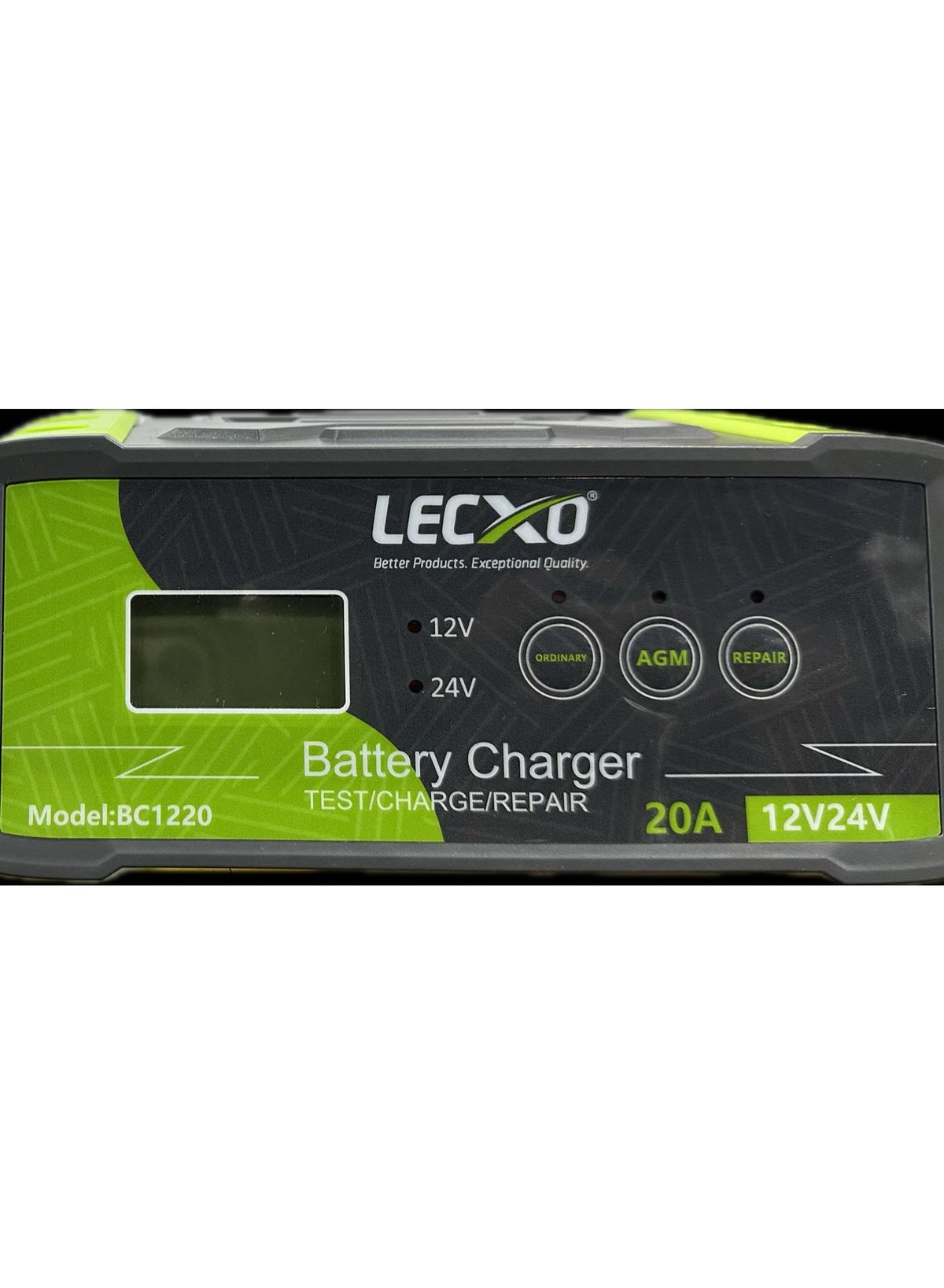 Lecxo 12V/24V 20A LECXO Battery Charger Intelligent Pulse Repair Type ...