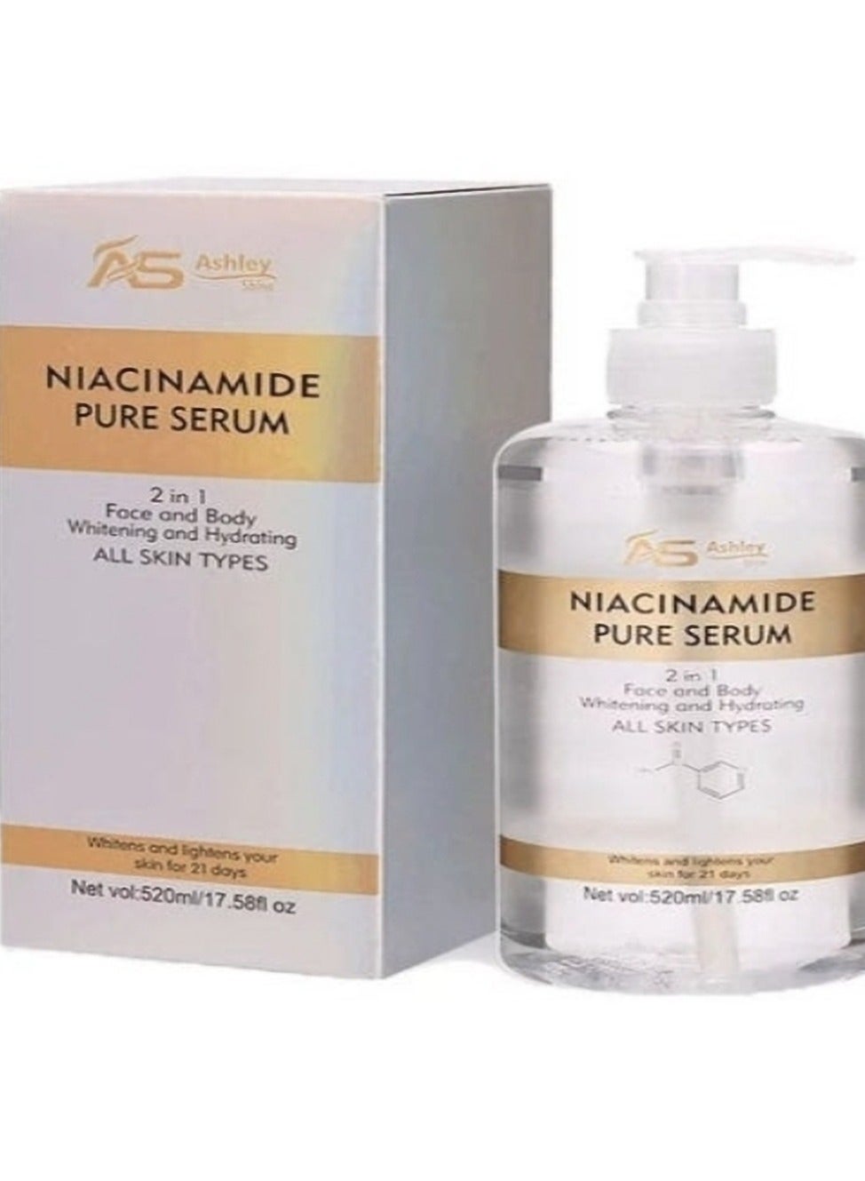 Ashley Ashley Shine Niacinamide Pure Serum 2 in 1 Face & Body Whitening ...