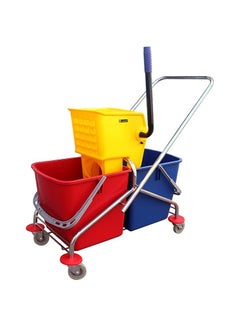 Generic Double Mop bucket trolley 46L with wringer for floor cleaning ...