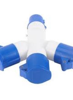 KNP KNP Industrial 3 Way Socket rated at 16A is a heavy duty electrical ...