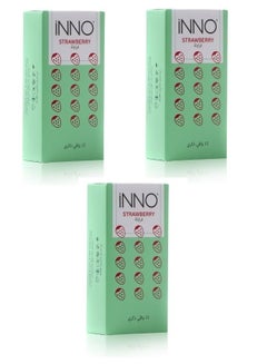 INNO Pack Of 3-12-Piece Strawberry Condoms | Best Price KSA | Riyadh ...