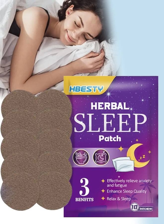 HBESTY Herbal Sleep Patch Skin Friendly Breathable Sleepy Sticker Sleep ...