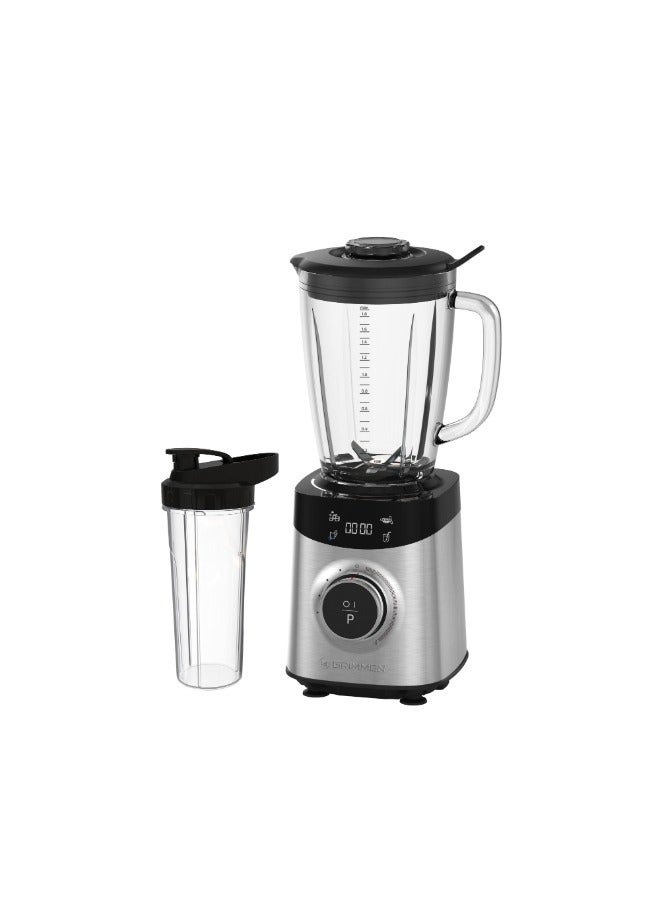 Grimmen High-Power Table Blender 1.8L Glass Jar with Titanium S/S 6 ...