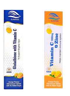 SUNRISE Glutathione 500mg With Vitamin C Effervescent 20 Tablets ...