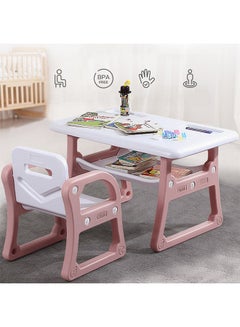 CityRiya-Long Kids Table and Chair Set Children Toddler Activity Table ...