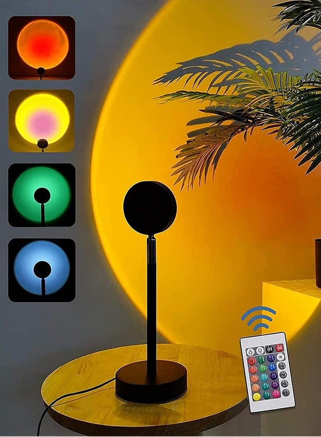 PRIMO PLUS Sunset Projection Lamp Sun With Remote Control Multicolour ...