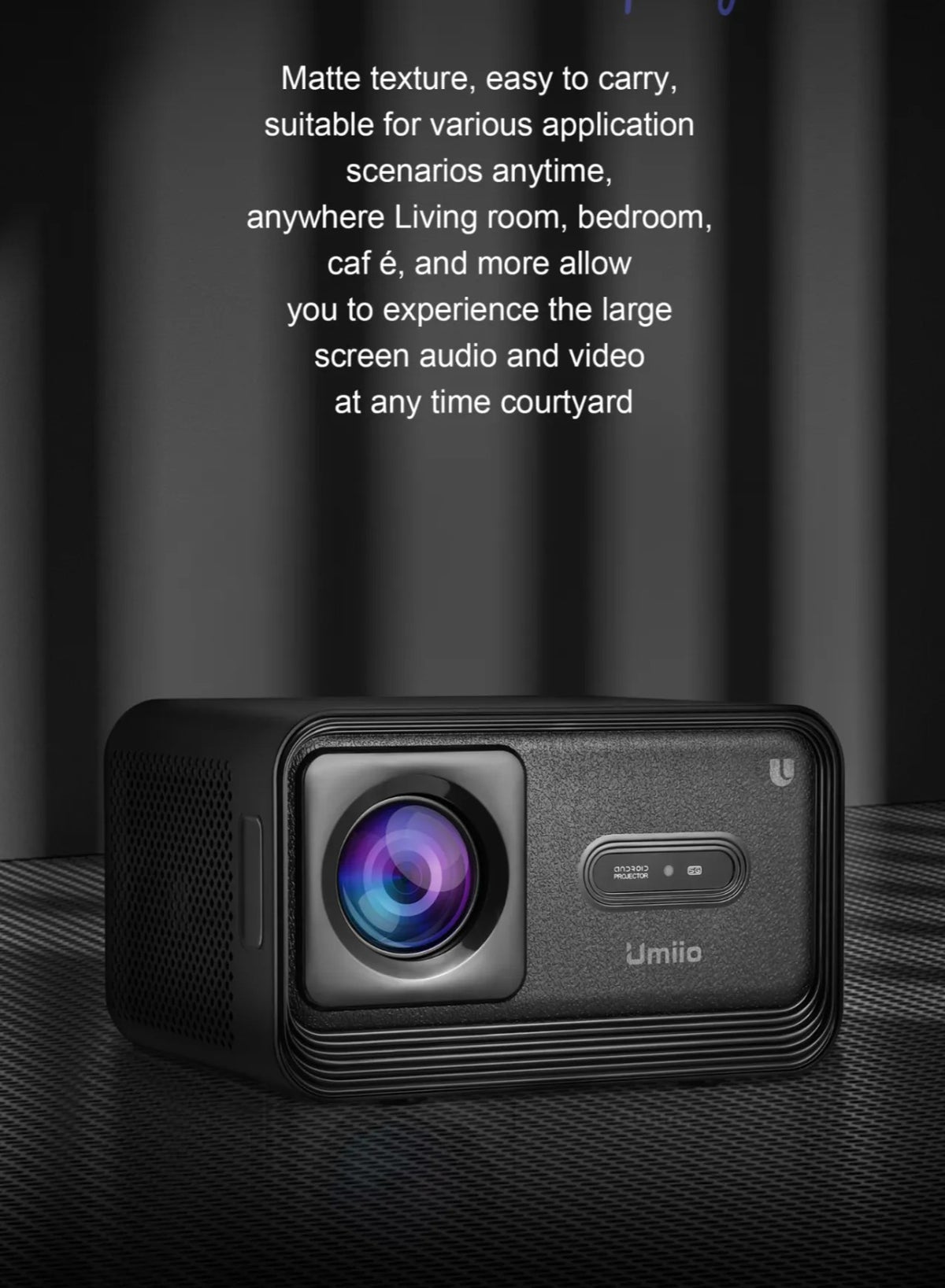 Umiio 4K Smart Laser 5g Wi-Fi Projector Electric Zoom Android Remote ...