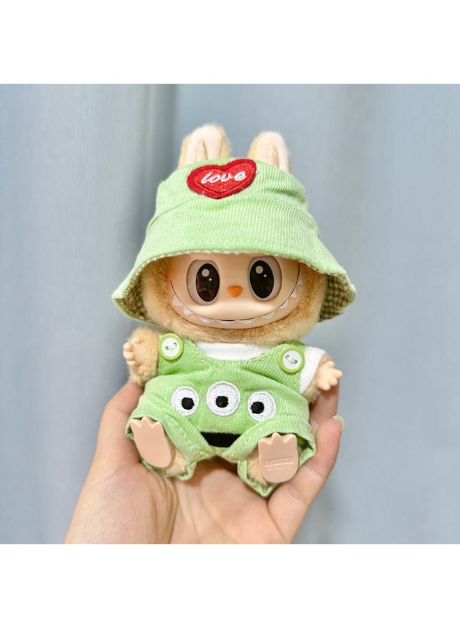 LABUBU Second Generation Blind Box Labubu Clothing Rubber Face Pendant ...