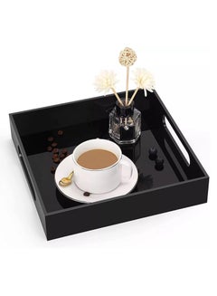Generic Black Acrylic Tray with Handle - Acrylic Serving Tray UAE ...