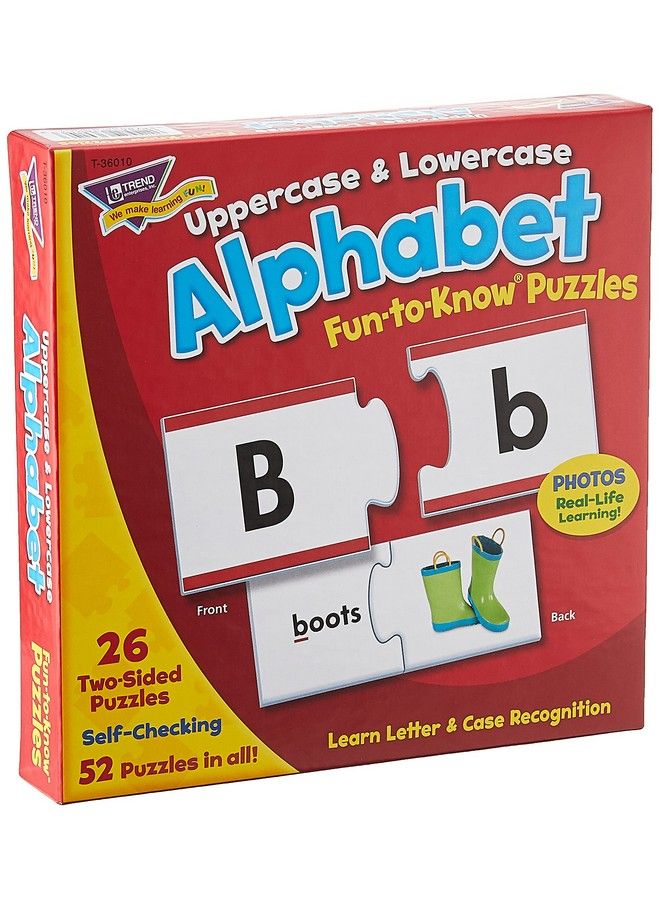 Trend Enterprises : Fun To Know Puzzles: Uppercase & Lowercase Alphabet ...